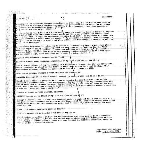 Argentina authorities report satellite down in bolivia | PDF