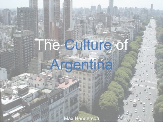 Buenos aires, argentina, culture | PPTX