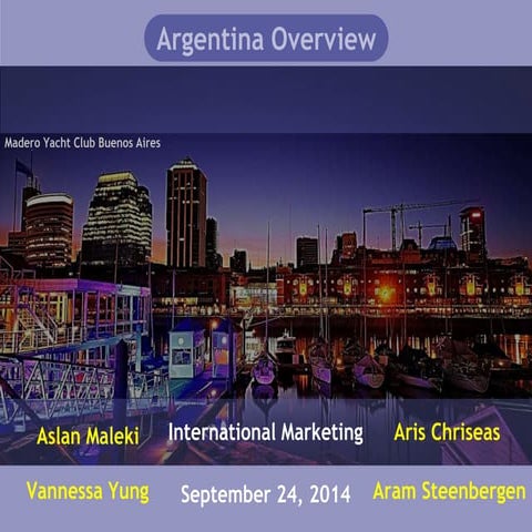 Argentina Overview - International Marketing | PPTX