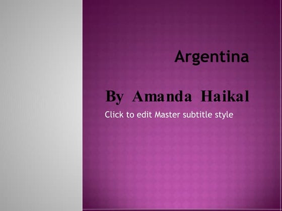 Argentina powerpoint | PPTX | Soccer | Sports