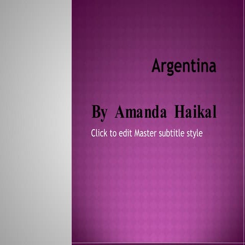 Argentina Powerpoint | PPT