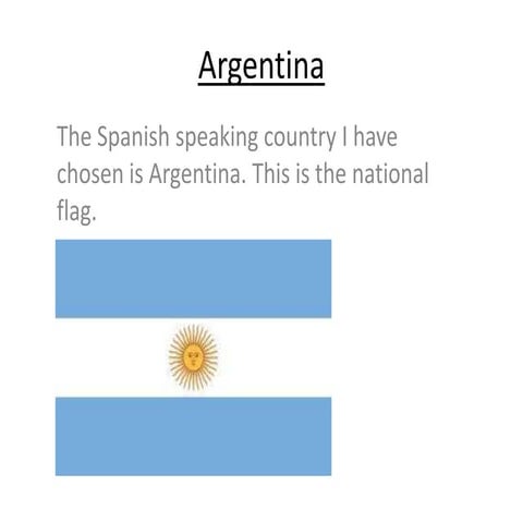 Argentina powerpoint spanish | PPTX