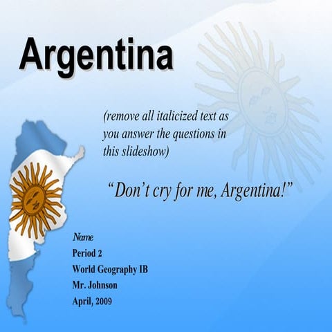Argentina Template | PPT