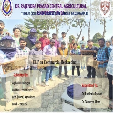 Experiential Learning Programme on Commercial Beekeeping and Apiculture ...