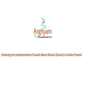 Enhancing the Implementation of Swachh Bharat Mission (Gramin) in ...