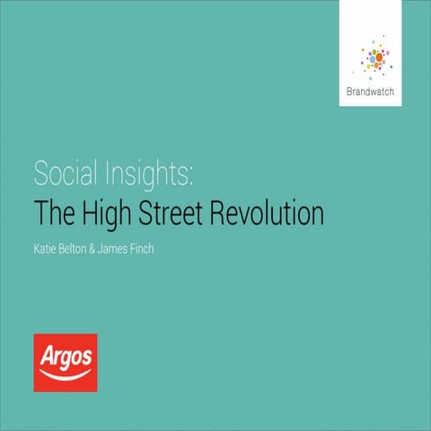 Social Insights: The high street revolution | PPTX | Internet | Computing