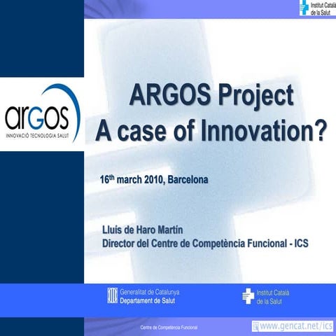 Argos Project in eHealth 2010 | PDF