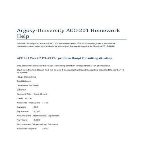 Argosy university acc 201