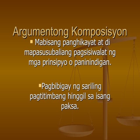 Argumentong Komposisyon | PPT