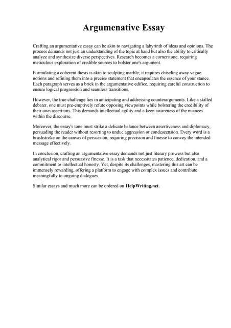 Argumentative Essay Format Sample.pdf