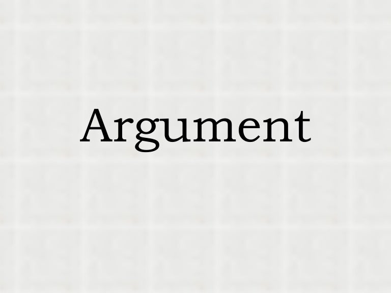 Argument