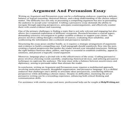 Argument And Persuasion Essay.pdf