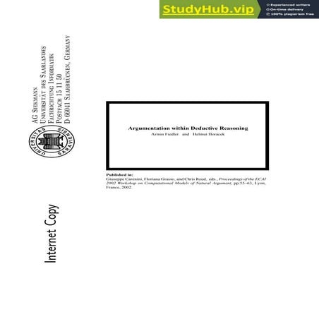 Argumentation Within Deductive Reasoning Pdf