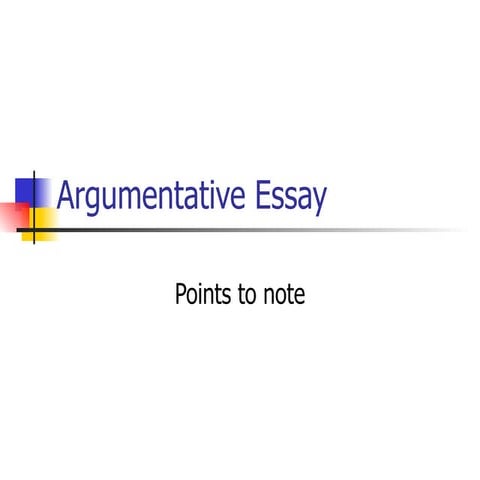Argumentative | PPT