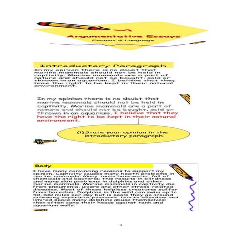 Argumentative Essay Writing for Advanced Students of English as a ...