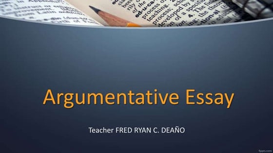Argumentative writing | PPTX