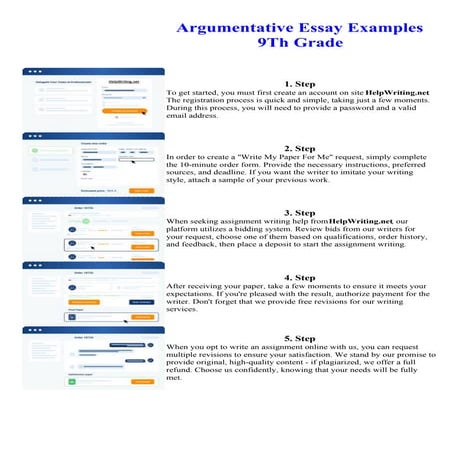 Argumentative Essay Examples 9Th Grade | PDF