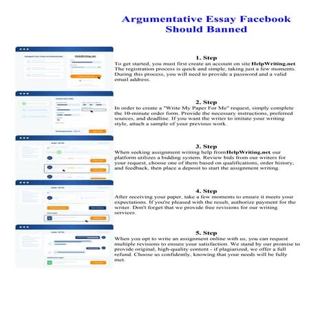 Argumentative Essay Facebook Should Banned | PDF