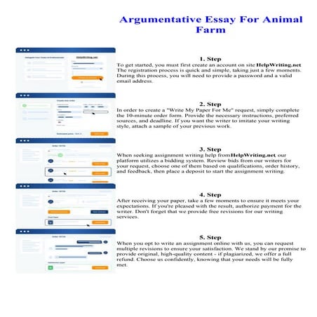 Argumentative Essay For Animal Farm | PDF