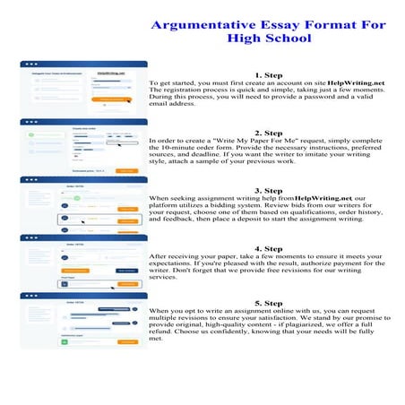 Argumentative Essay Format For High School | PDF