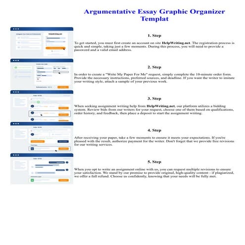Argumentative Essay Graphic Organizer Templat | PDF