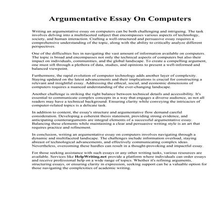 Argumentative Essay On Computers.pdf