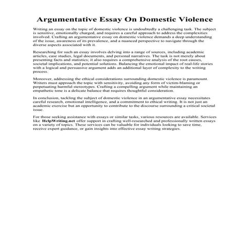 Argumentative Essay On Domestic Violence.pdf