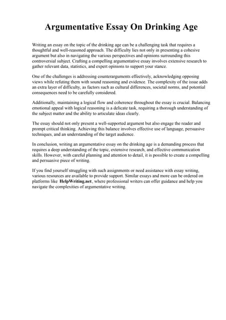 Argumentative Essay On Obesity | PDF