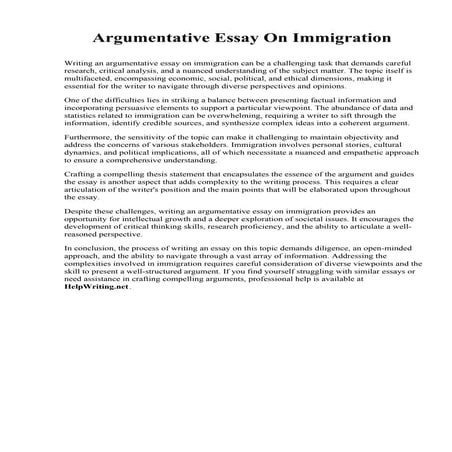 Argumentative Essay On Immigration.pdf