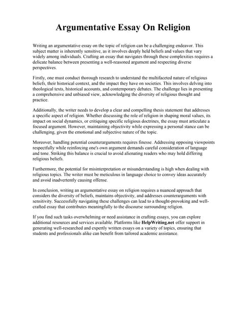 God Does Not Exist Essay.pdf