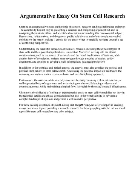 Stem Cell Research Essay.pdf