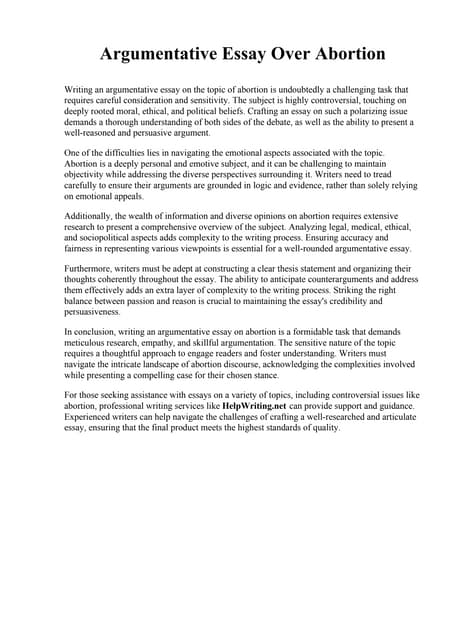 Argumentative Essay On Abortion.pdf