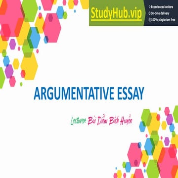 ARGUMENTATIVE ESSAY PART | PPT