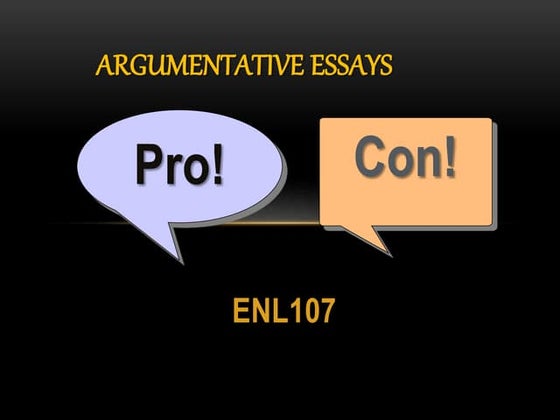 Argumentative essay ppt | PPTX