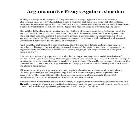 Argumentative Essay About Abortion.pdf