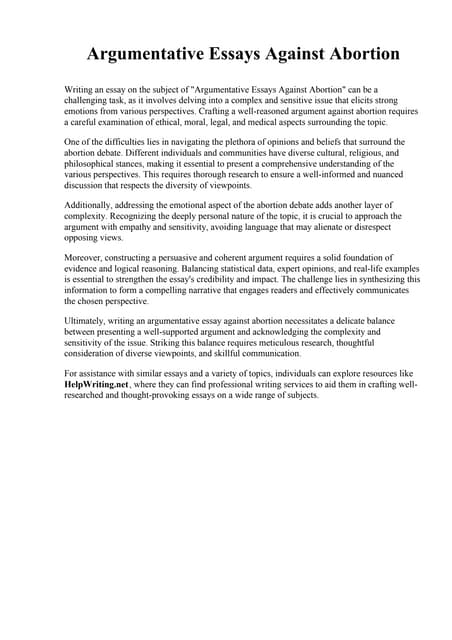 Argumentative Essay On Abortion.pdf