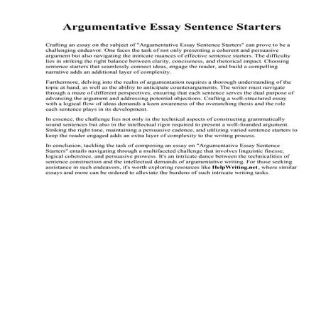 Argumentative Essay Sentence Starters.pdf