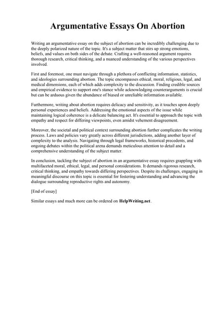 Abortion Essay Examples.pdf