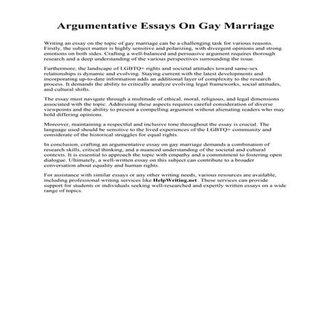 Gay Marriage Argumentative Essay.pdf