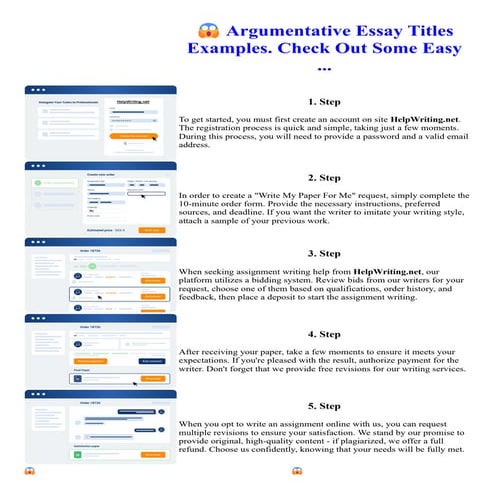 Argumentative Essay Titles Examples. Check Out Some Easy ... | PDF