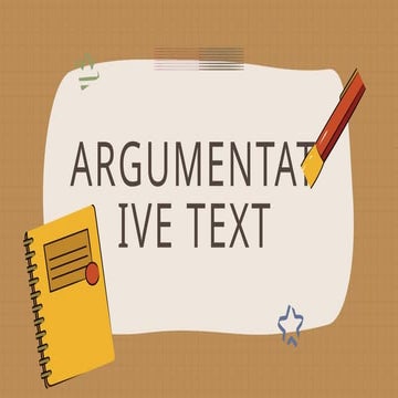 ARGUMENTATIVE TEXT untuk belajar inggris.pptx