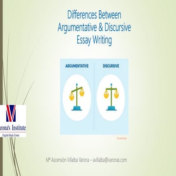 Argumentative vs discursive essays | PPSX | Automotive Industry ...