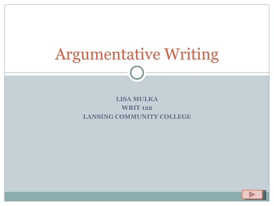Argumentative essay ppt | PPT