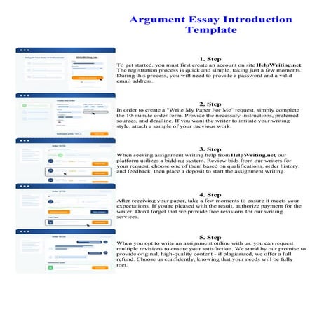 Argument Essay Introduction Template | PDF