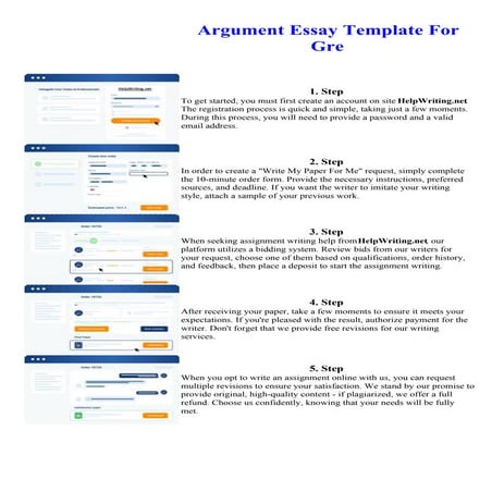 Argument Essay Template For Gre. Online assignment writing service. | PDF