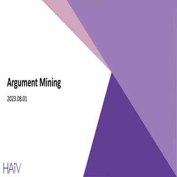 Argument Mining | PPT