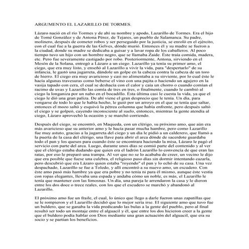 Lazarillo de Tormes | PDF