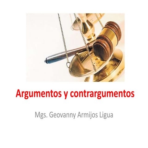 Esquema de la argumentación | PPT