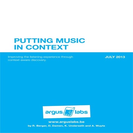 Putting Music in Context | PDF