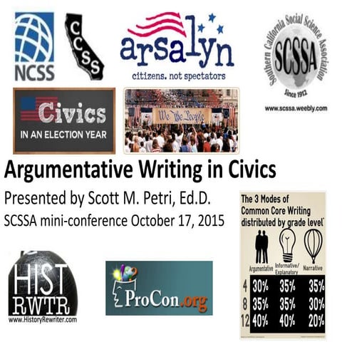 Argumentative Writing in Civics | PPTX